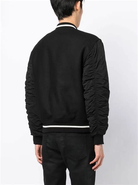 Iceberg Logo Patch Bomber Jacket Smart Closet