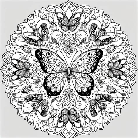 Mandalas De Mariposas Para Colorear E Imprimir ️ Minenito