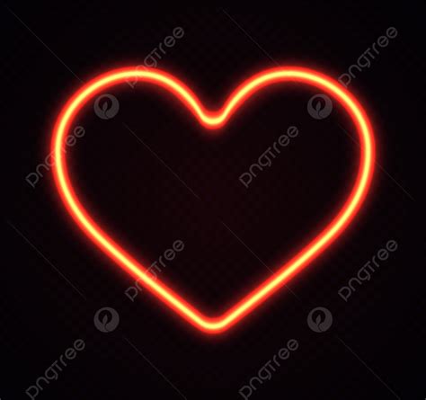 빛나는 조명 효과와 네온 하트 행복했어 공식 만찬 에너지 Png 일러스트 및 벡터 에 대한 무료 다운로드 Pngtree