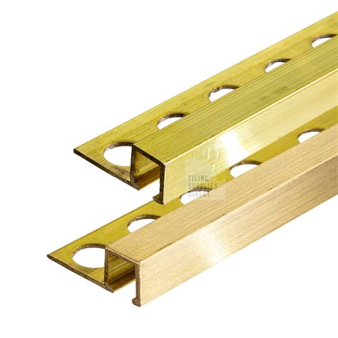 Genesis Tdb Solid Brass Square Edge Tile Trim Tiling Supplies Direct