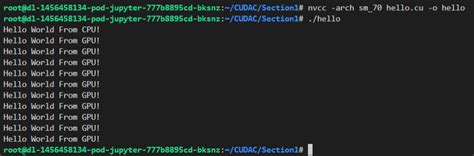 【cuda】新手的第一个cuda C程序：“hello World From Gpu “nvcc 运行cu文件没有printf输出