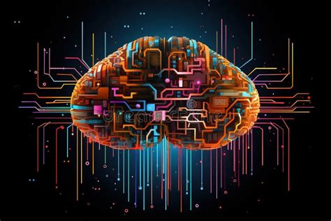 Artificial Intelligence Brain Digital Abstract Technology Futuristic Generative Ai Stock