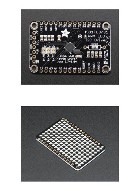 Is31fl3731 16x9 Charlieplexed Pwm Led Driver Datasheet By Adafruit