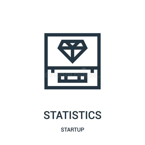 Statistics Icon Vector From Startup Collection Thin Line Statistics Outline Icon Vector