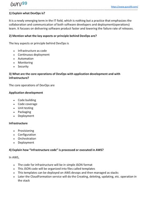 Devops Interview Questions 1 Explain What Devops Is It Is A Newly Emerging Term In The It