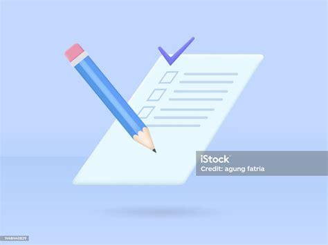 종이의 체크리스트 비즈니스 작업을 성공적으로 완료했습니다 3d 3차원 형태에 대한 스톡 벡터 아트 및 기타 이미지 3차원 형태 개념 개념과 주제 Istock