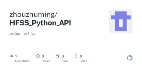 Github Zhouzhuminghfsspythonapi Python For Hfss