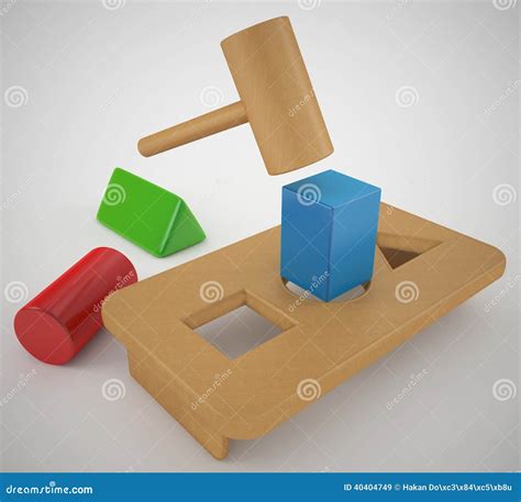 Square Peg Round Hole Stock Illustration Illustration Of Vibrant