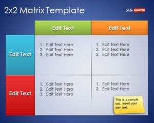 Free 2x2 Matrix Template For PowerPoint Is A Free PowerPoint Template And PPT Matrix Design