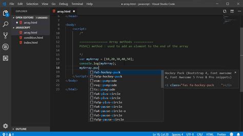 36 Push Method In Array Javascript Youtube