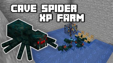 Cave Spider Farm Tutorial Easiest Cave Spider Xp Farm Java Bedrock