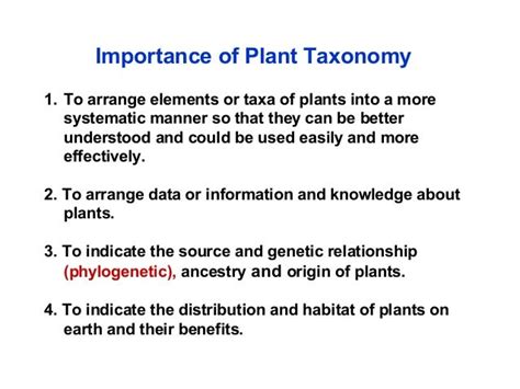 Plant Taxonomy