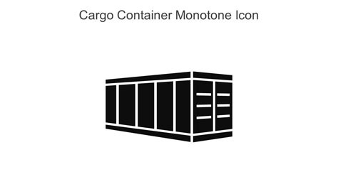 Cargo Container Monotone Icon In Powerpoint Pptx Png And Editable Eps