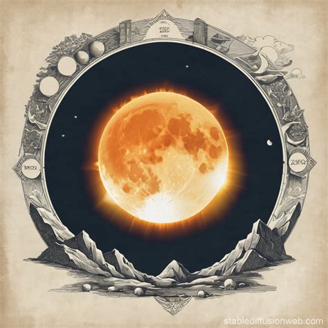 Partial Solar Eclipse Poster Stable Diffusion Online