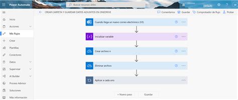 Crear Una Carpeta Y Guardar Datos Adjuntos De Un Correo En Onedrive Con