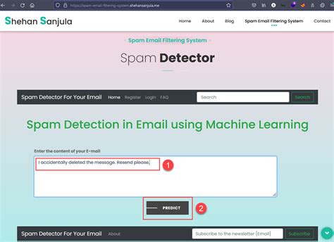 Github Shehansanjulaspam Email Filtering System Public End To End