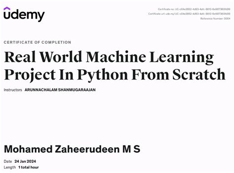 Mohamed Zaheerudeen M S On Linkedin Machinelearning Python