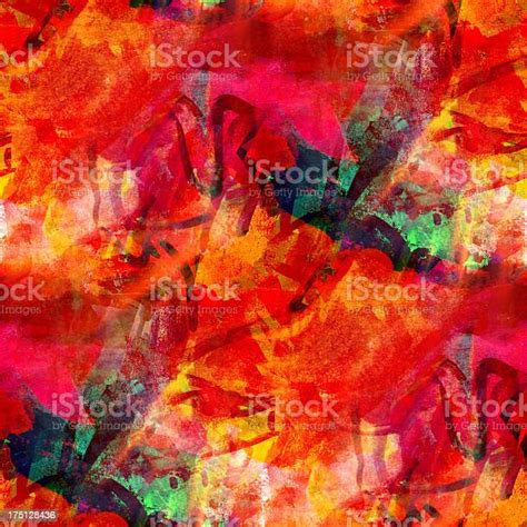햇빛 워터컬러 예술직 레드 옐로우 원활한 추상적임 애니메이션 Han 0명에 대한 스톡 벡터 아트 및 기타 이미지 0명 다중 색상 모던 양식 Istock