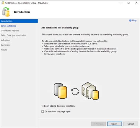 Add Sql Databases In An Existing Availability Group