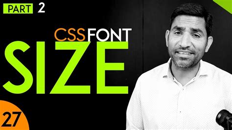 Font Size Css Font Property Tutorial In Hindiurdu27 Youtube