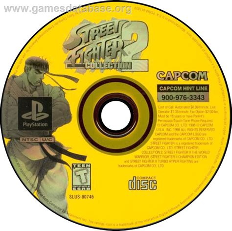 Street Fighter Collection 2 Sony Playstation Artwork Disc