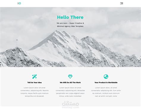 موقع ويب متجاوب باستخدام Html Css Js مستقل