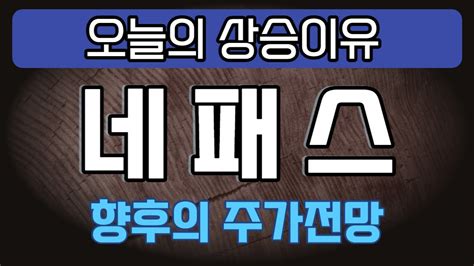 거래량의 비밀 공개 이렇게 될겁니다네패스네패스주가네패스주가전망 Youtube