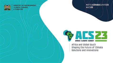 Organized In Parallel With The African Climate Summit Africa Climate Week Will Provide A