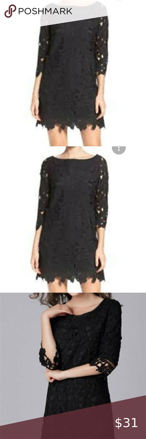 Felicityandcoco Lace Overlay Boatbeck Lbd Mini Black Dress Lace