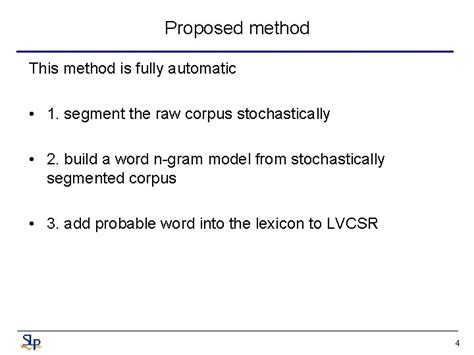 Unsupervised Adaptation Of A Stochastic Language Model Using