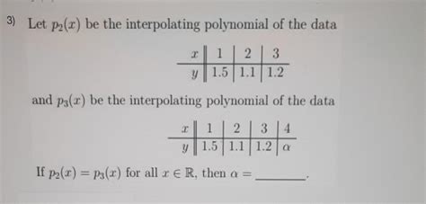 Solved Let P X Be The Interpolating Polynomial Of The Chegg