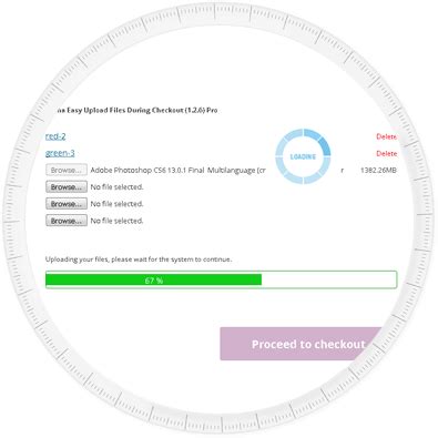 Easy Upload Files During Checkout