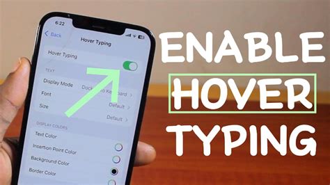 How To Enable Hover Typing On Iphone Youtube
