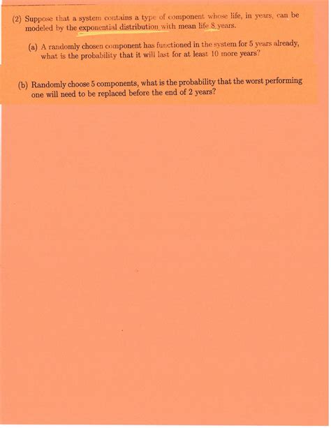 Solved 2 Suppose That A System Contains A Type Of Chegg Com