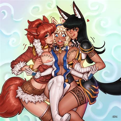 Rule 34 3girls Animal Ears Animal Humanoid Animal Tail Anthro Bbc