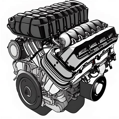 Big Block Engine Digital Graphic · Creative Fabrica