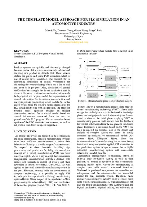 pdf the template model approach for plc simulation in an automotive