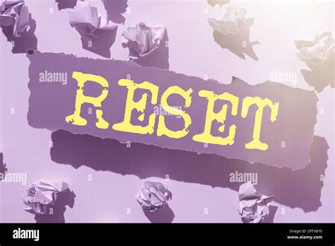 Conceptual Caption Reset Business Approach Cause Device Return To Its Factory Mode Set Again