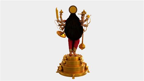 Mari Amman Durga Devi 3d Model Cgtrader