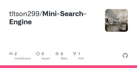 Github Tltson Mini Search Engine