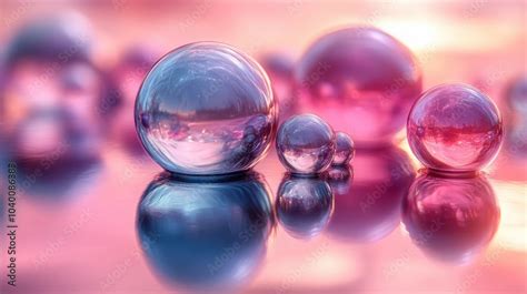 Stunning Abstract Colorful Gradient Spheres Floating On A Sleek Background Perfect For Modern