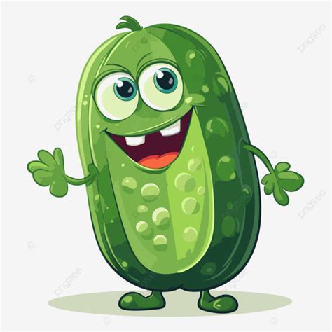 만화 녹색 오이 마스코트 벡터 오이 클립 아트 만화 Png 일러스트 및 벡터 에 대한 무료 다운로드 Pngtree