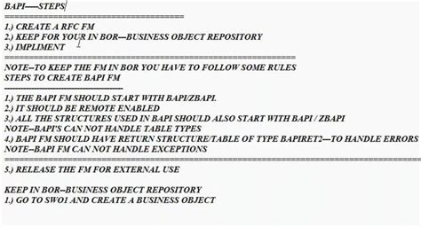Sap Interfaces Bapi Function Module Function Modules Can Only Be