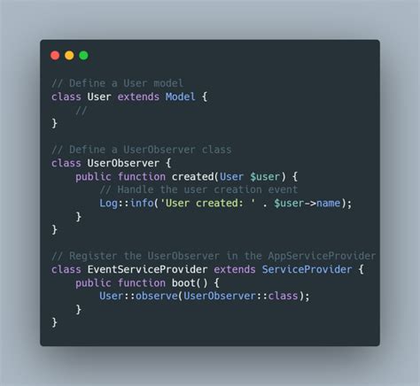 Laravel Observer