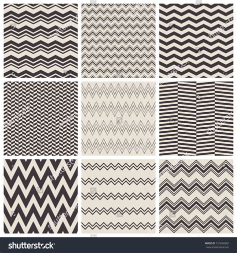 Seamless Zig Zag Patterns Stock Vector Royalty Free Shutterstock