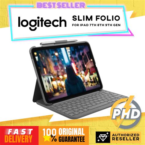 Logitech Slim Folio Ipad Keyboard Case 10 2 Inch 7th Generation Bluetooth With Integrated