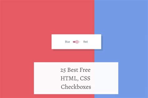 25 Best Free Html Css Checkboxes That You Can Use To Make Any Type Of