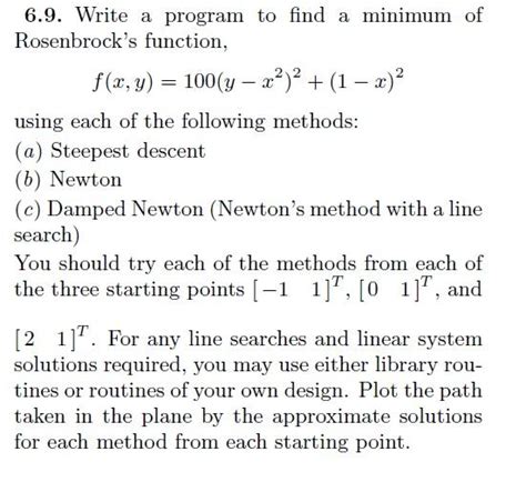 Solved 69 Write A Program To Find A Minimum Of
