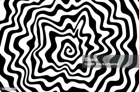 최면 흑백 나선형을 소용돌이 흑백 추상 적 배경 벡터 플랫 기하학적 그림 배너 웹 사이트 템플릿 전단지 브로셔 포스터용 템플릿 디자인 가리기에 대한 스톡 벡터 아트 및 기타