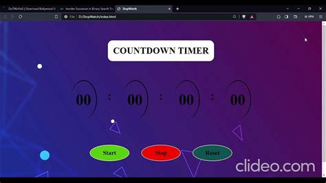 Stopwatch Coding Ninjas Project Javascript Skill Tag 1 Youtube